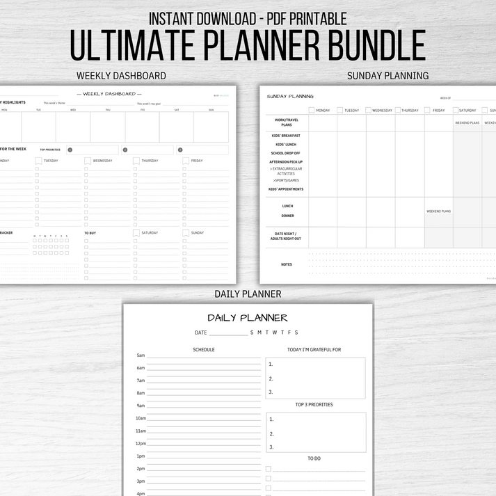 Ultimate Productivity Bundle (Digital Download - Instant Access PDF ...